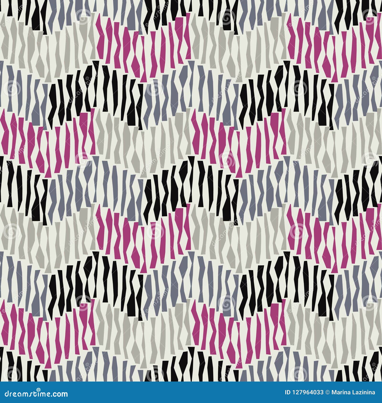 Seamless Abstract Geometric Pattern. Strips. Mosaic Texture. Brushwork ...