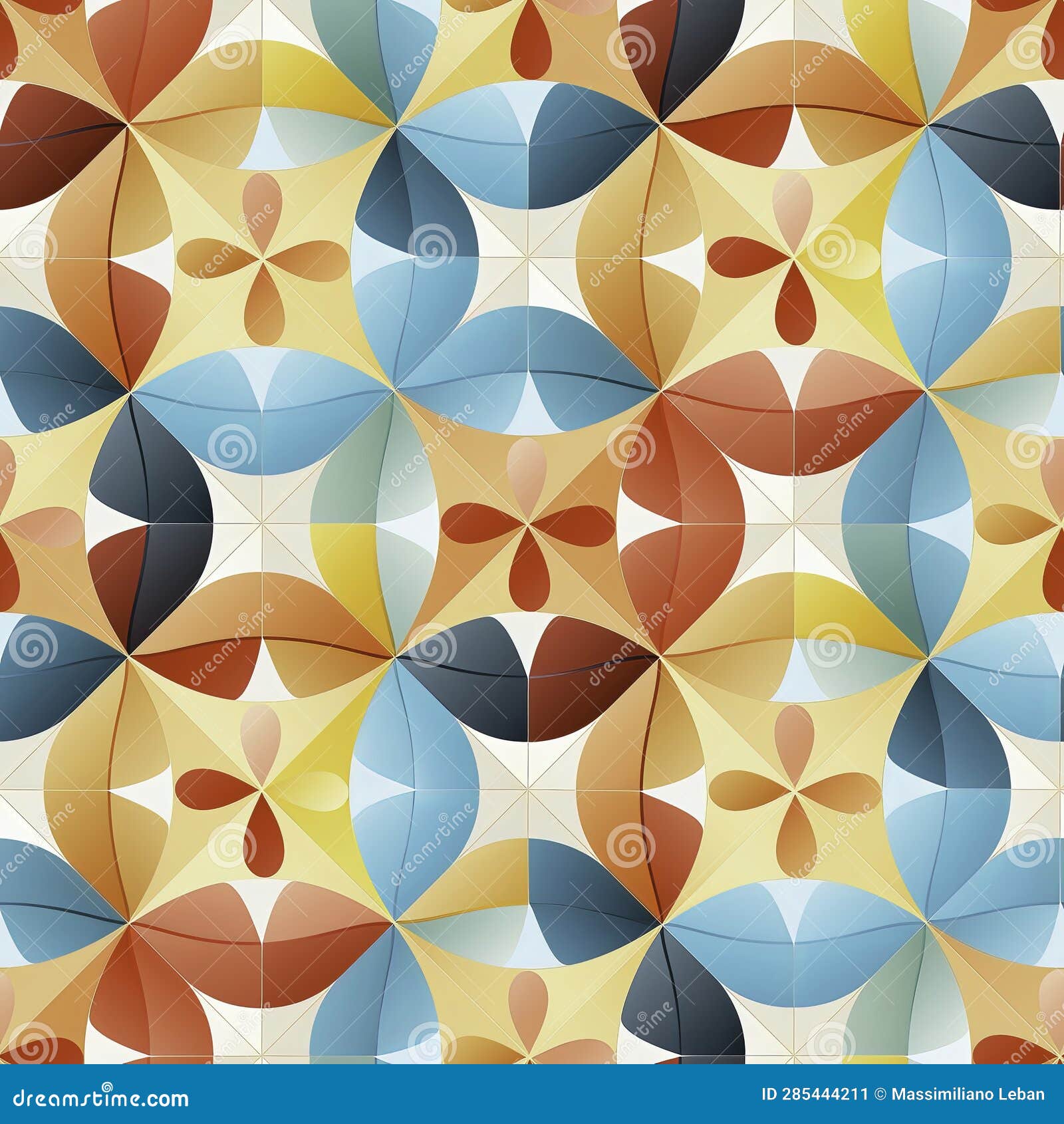 Seamless Abstract Geometric Pattern. Tile Stock Illustration ...