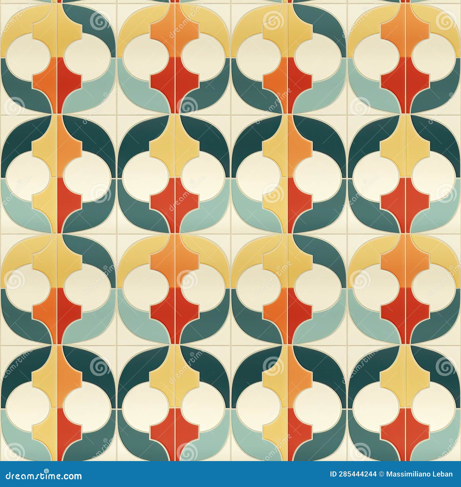 Seamless Abstract Geometric Pattern. Tile Stock Illustration ...