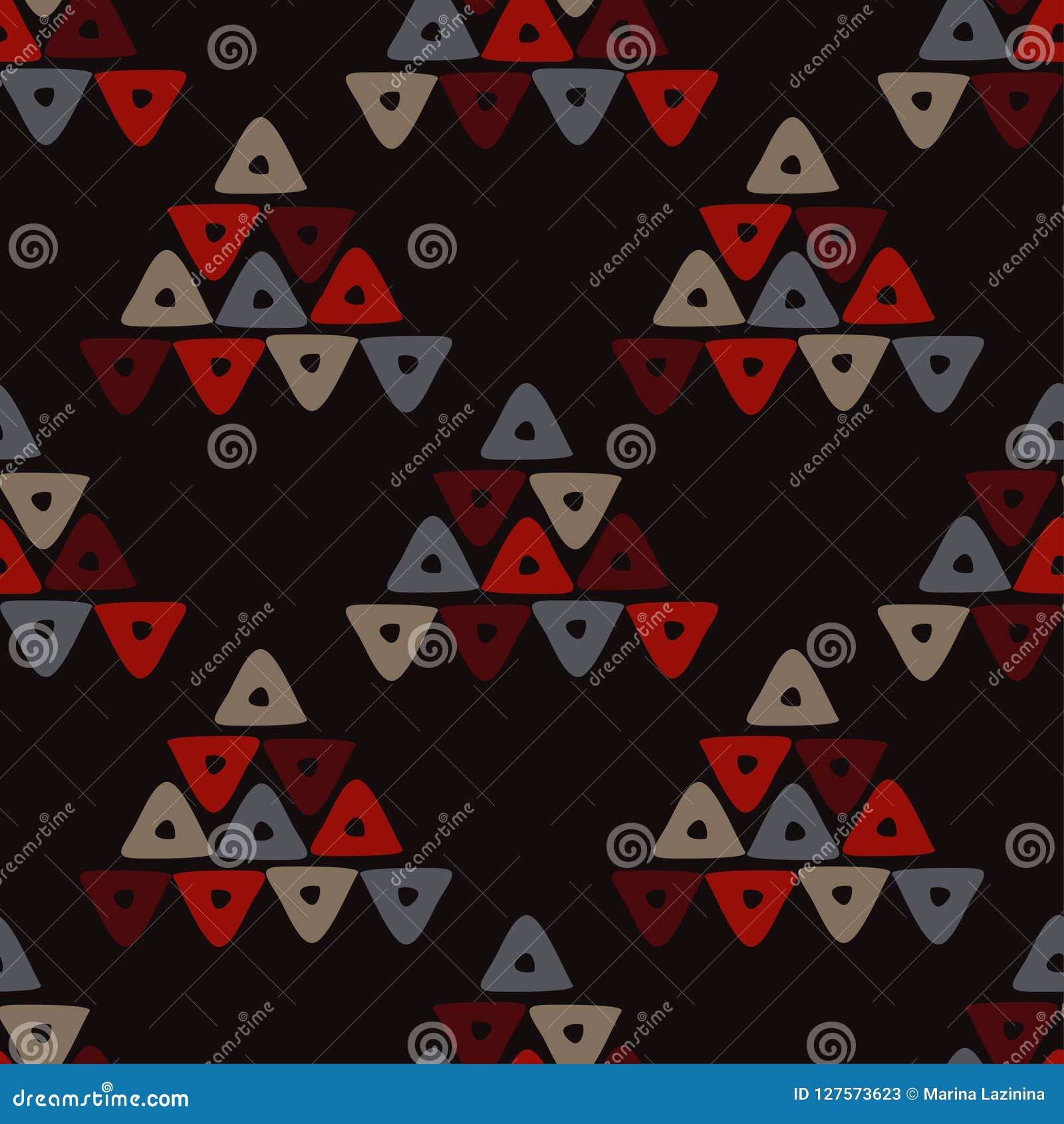 Seamless Abstract Geometric Pattern. Triangles. Mosaic Texture Stock ...