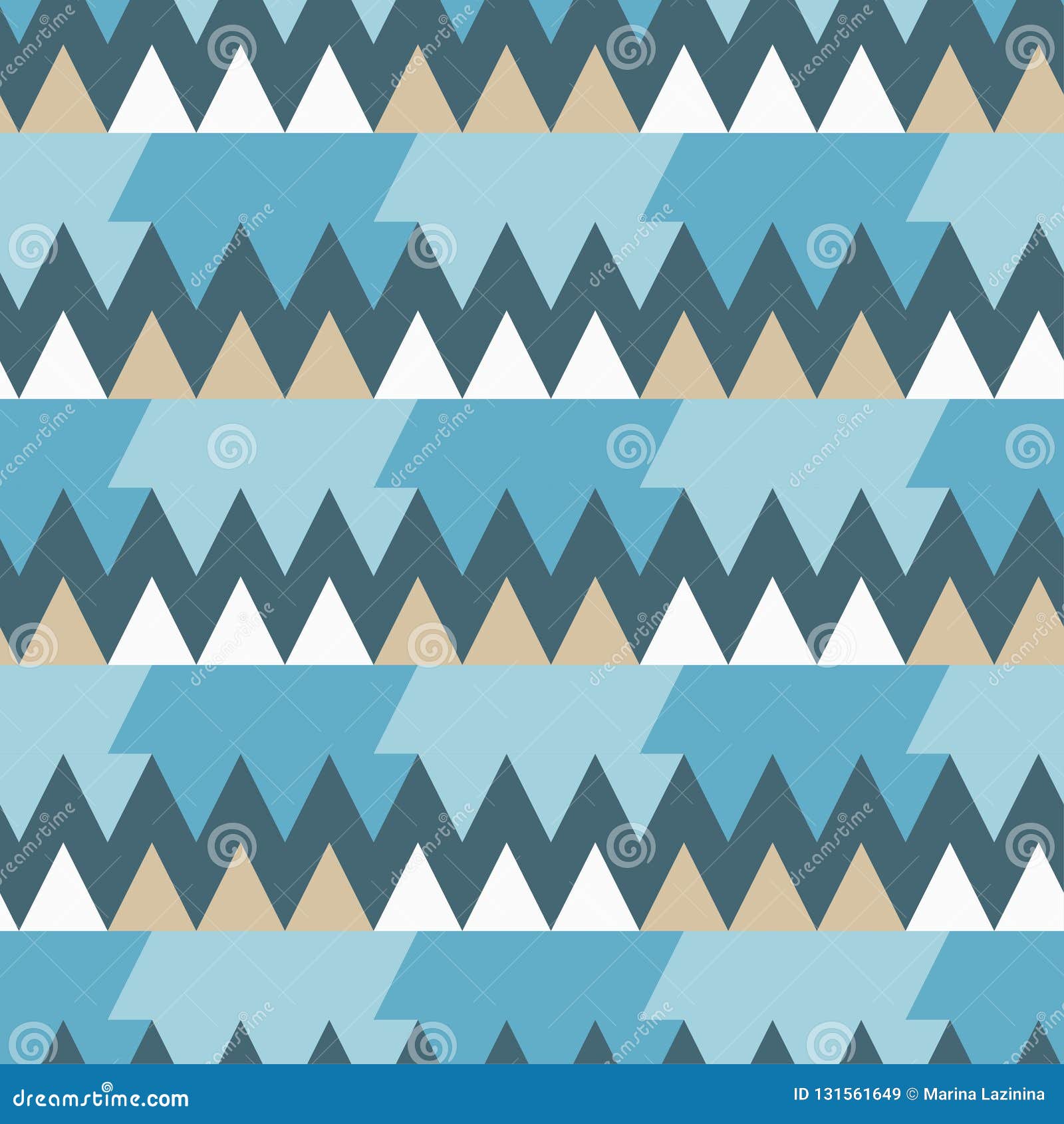 Seamless Abstract Geometric Pattern. Triangles. Vector Pattern. Mosaic ...