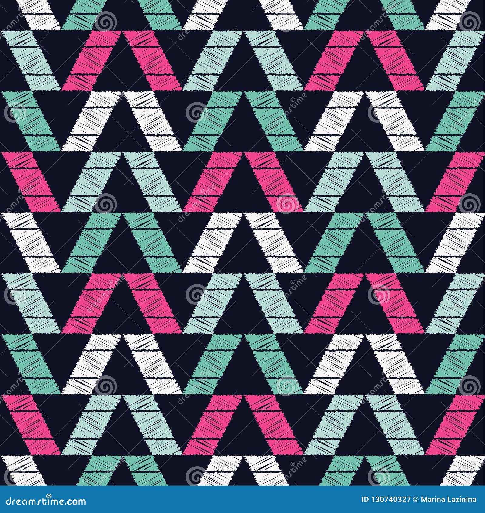 Seamless Abstract Geometric Pattern. Vector Pattern. Mosaic Texture. Scribble Texture Stock ...