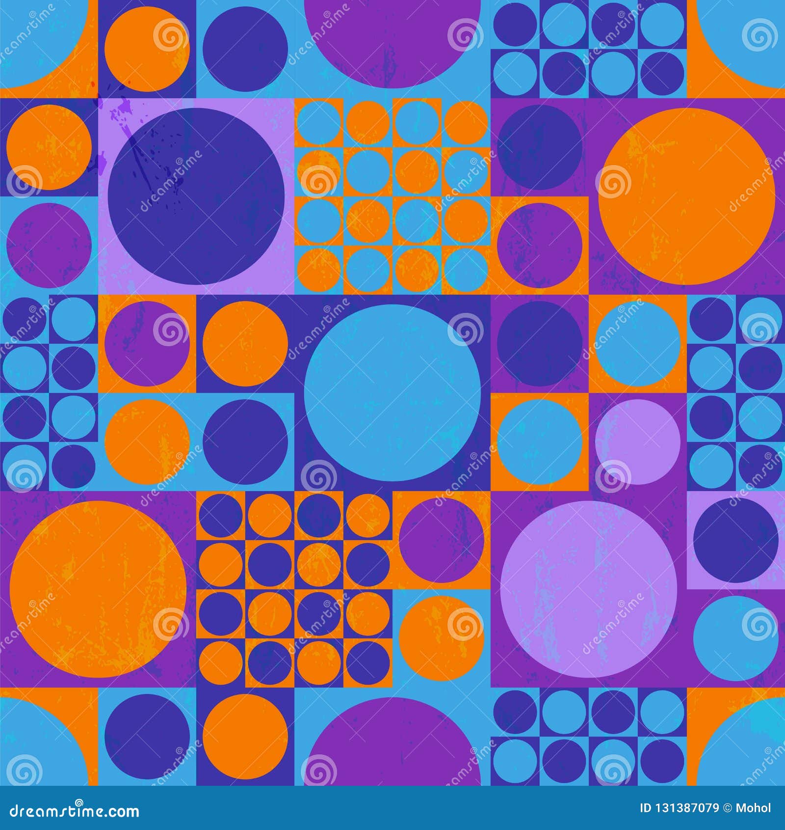 Seamless Abstract Geometric Pop Art Background Pattern, Retro/vintage ... Seamless Abstract Geometric Pop Art Background Pattern, Retro/vintage ...