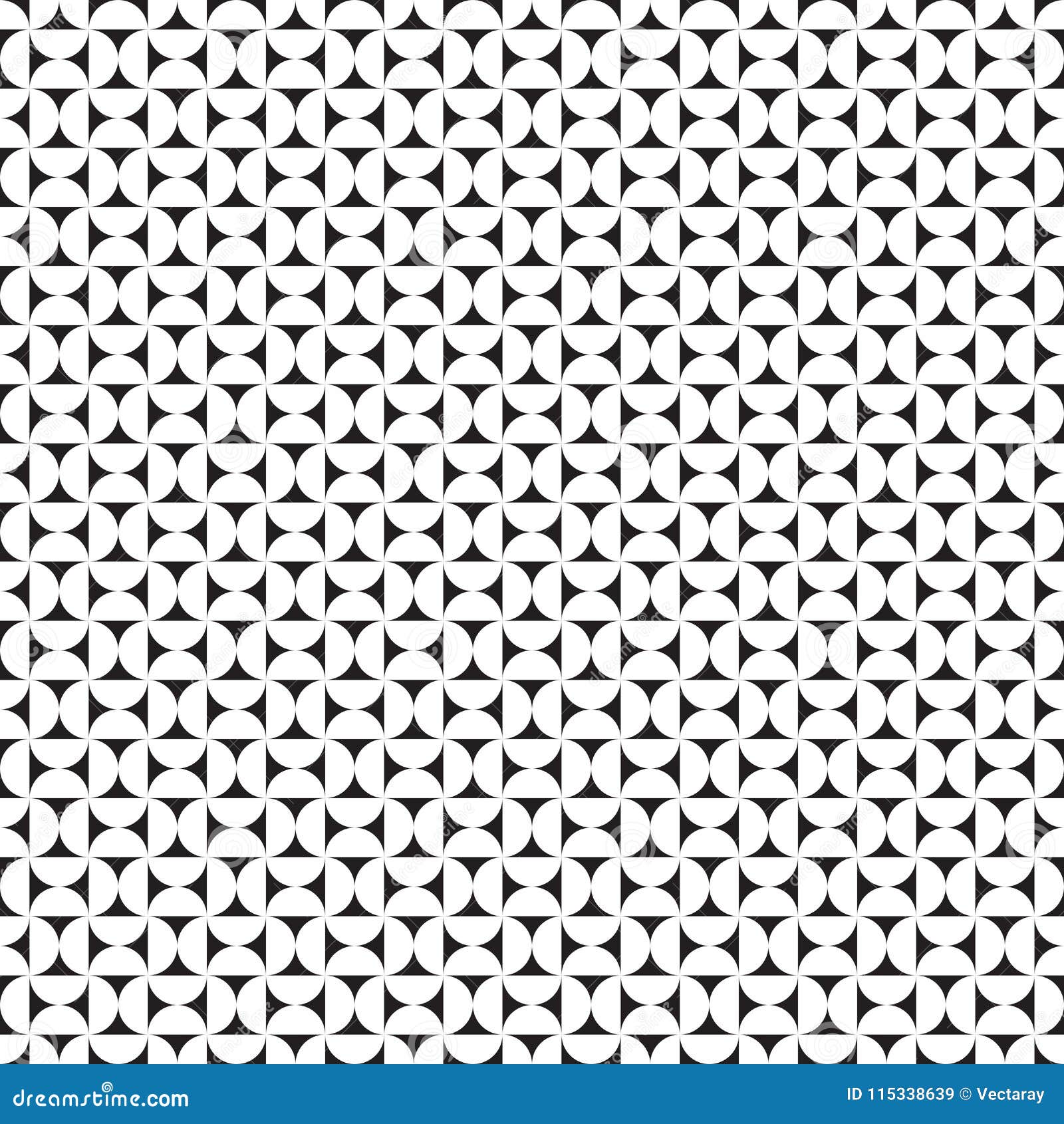 Seamless Abstract Geometric Round Curve Pattern. Stock Vector ...