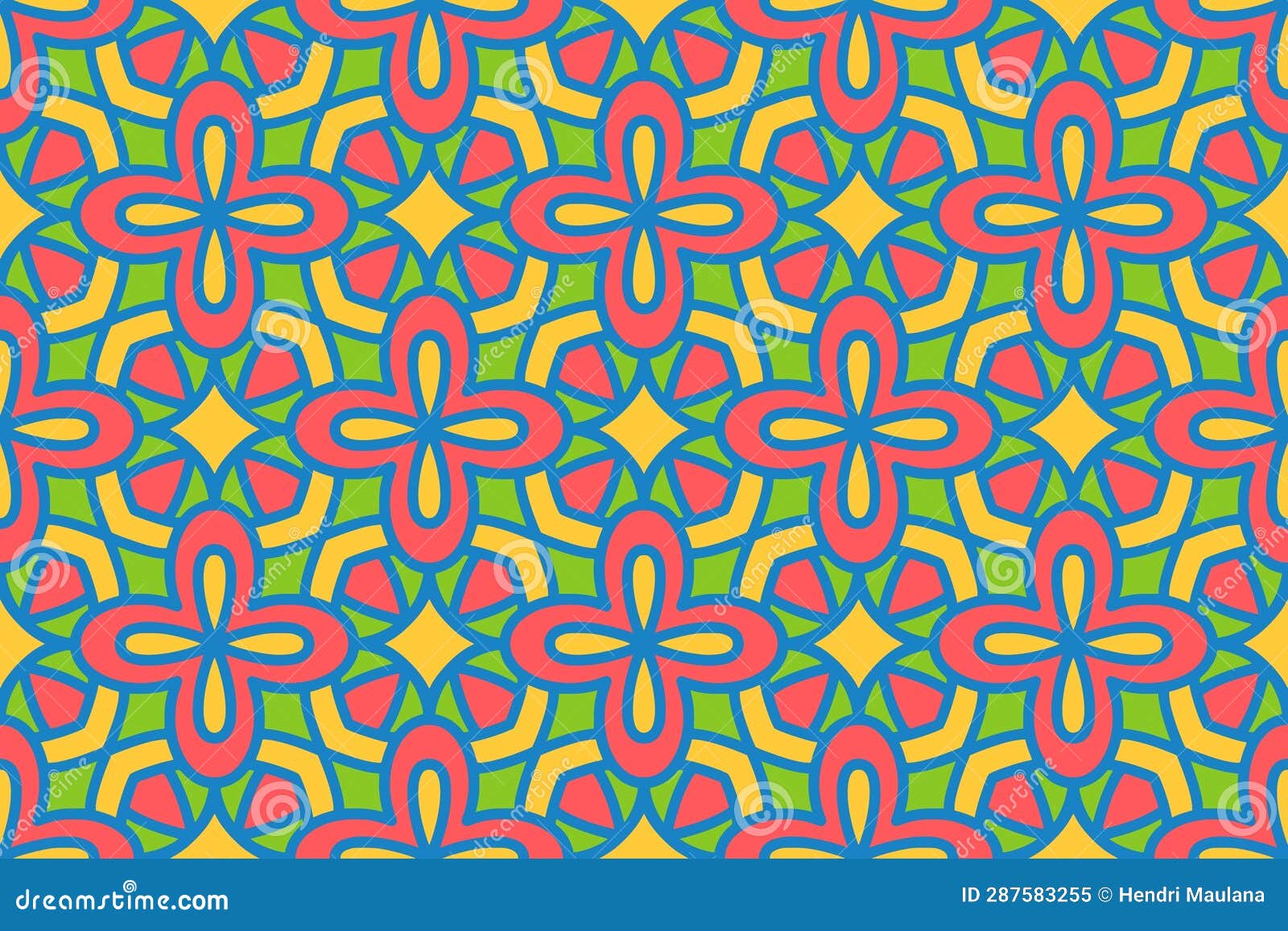 Seamless Abstract Geometric Shape Pattern Stock Illustration ...