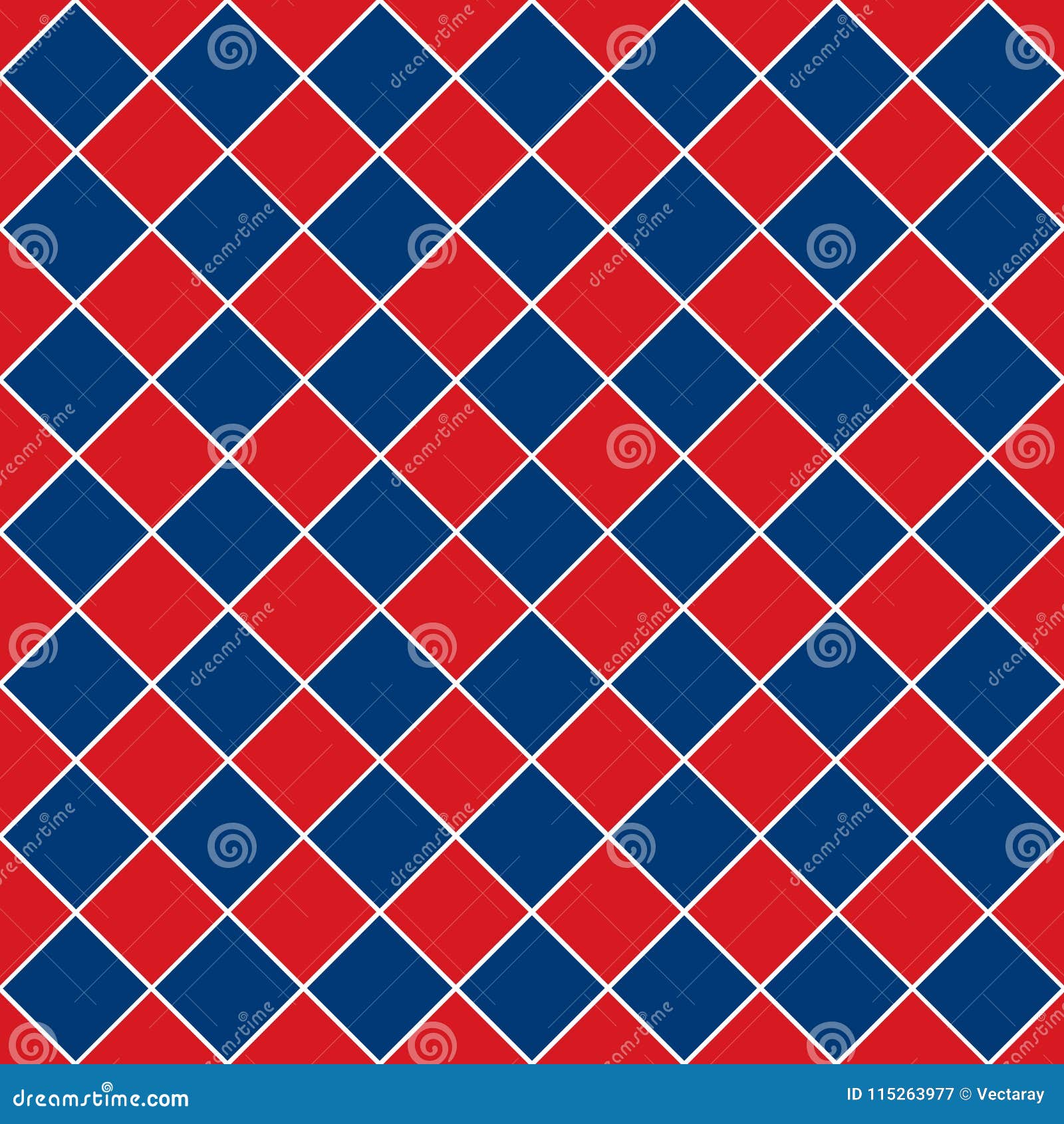 Seamless Abstract Geometric Square Check Pattern Stock Illustration ...