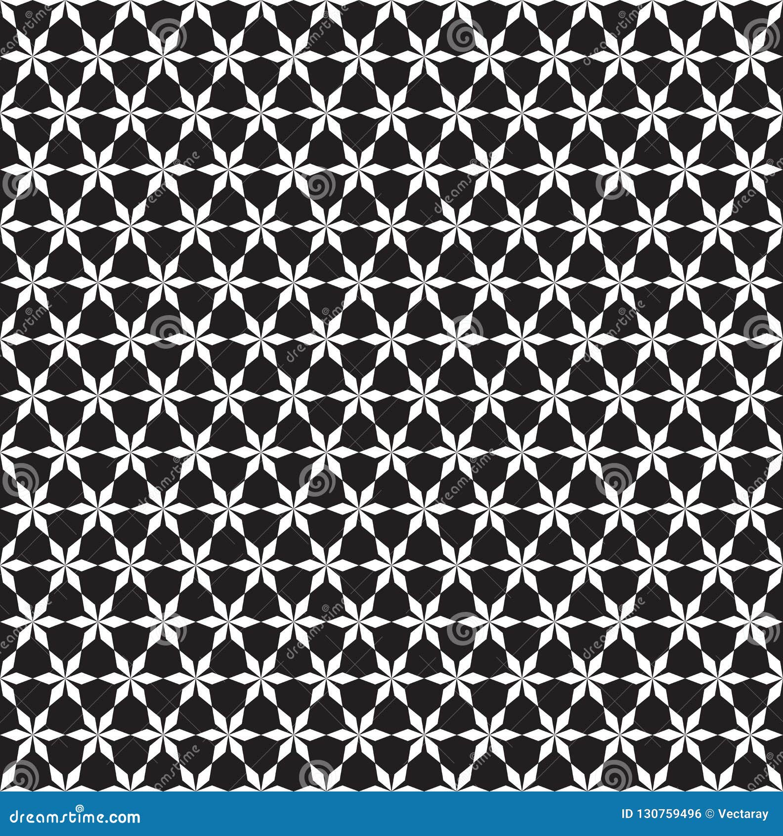 Seamless Abstract Geometric Star Pattern Stock Illustration ...