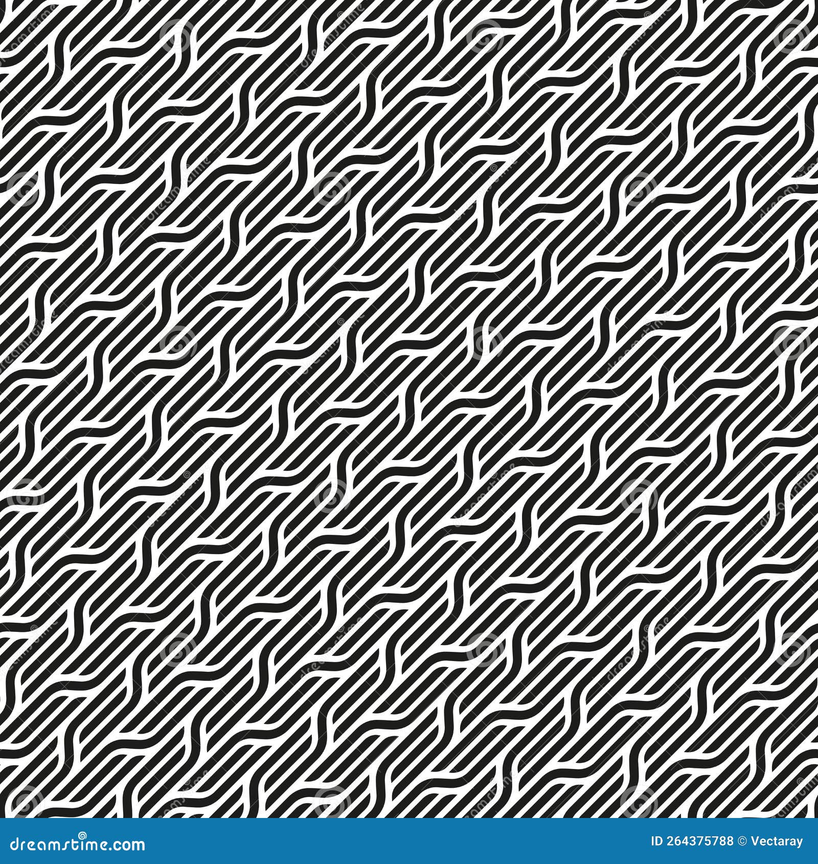 Seamless Abstract Geometric Weave Pattern Background Stock Illustration ...