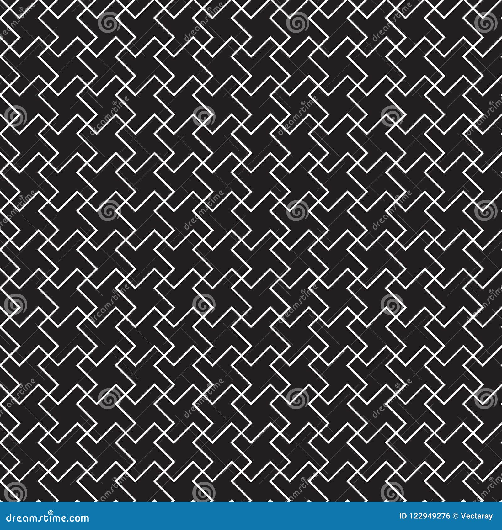 Seamless Abstract Geometric Weave Pattern Background Stock Illustration ...