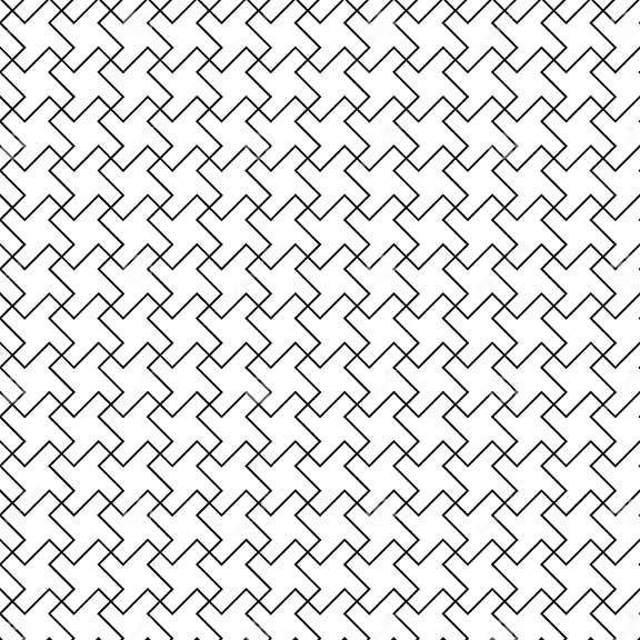 Seamless Abstract Geometric Weave Pattern Background Stock Illustration ...