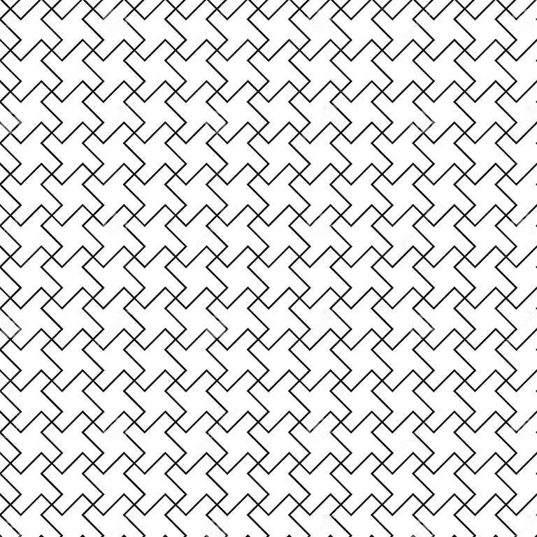 Seamless Abstract Geometric Weave Pattern Background Stock Illustration ...