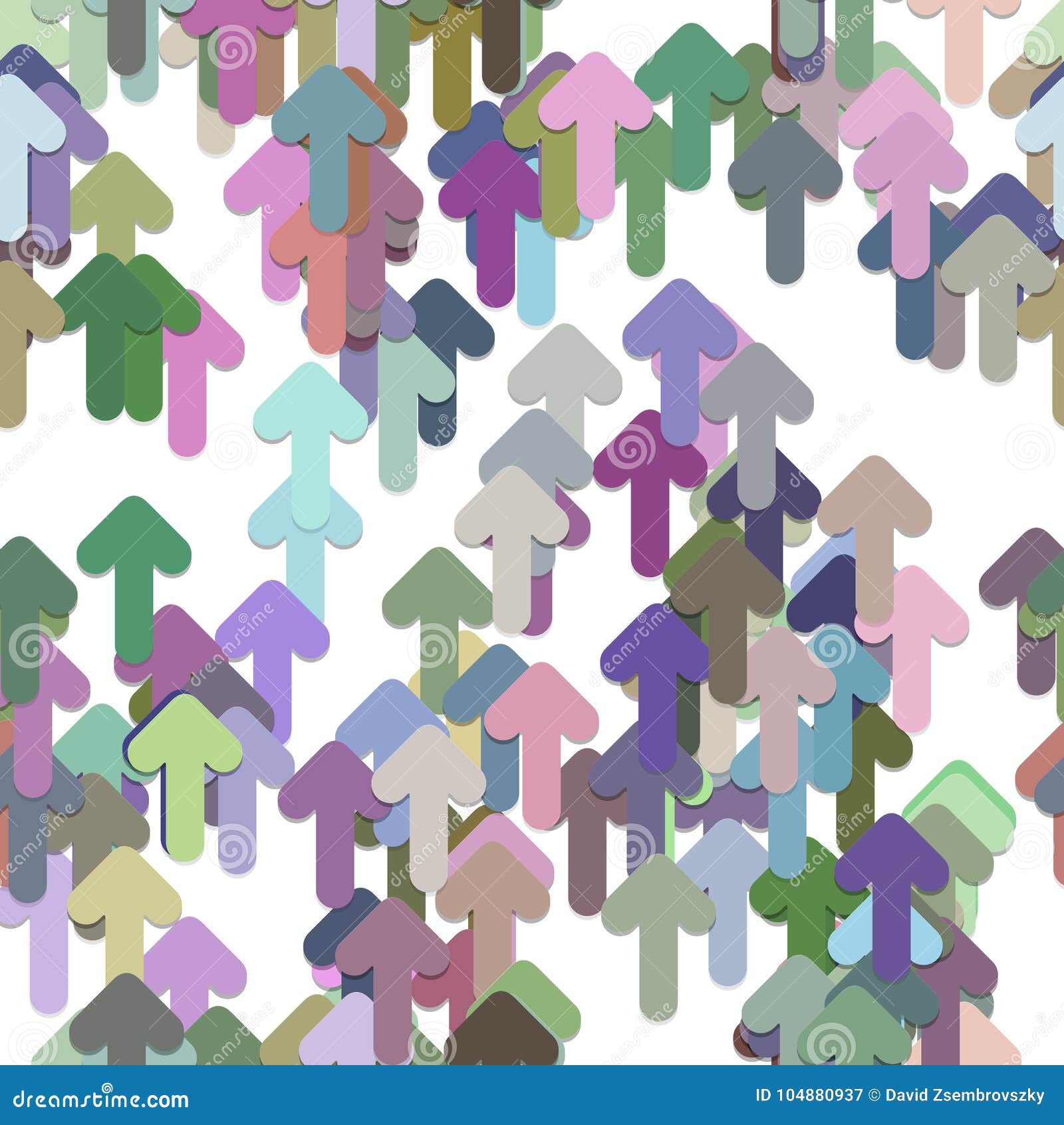 Seamless Abstract Geometrical Arrow Background Pattern - Vector Design ...