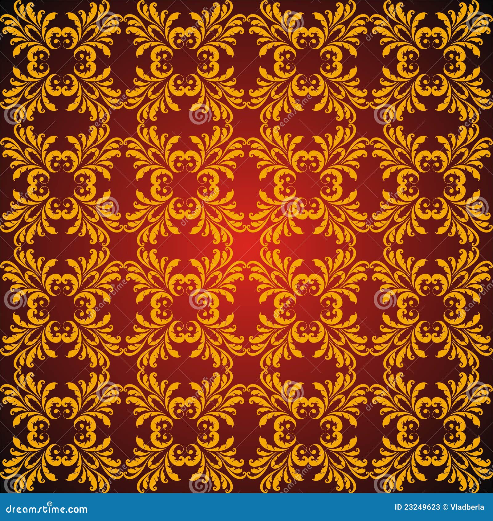 Seamless Abstract Golden Orient Pattern Stock Vector - Illustration of ...