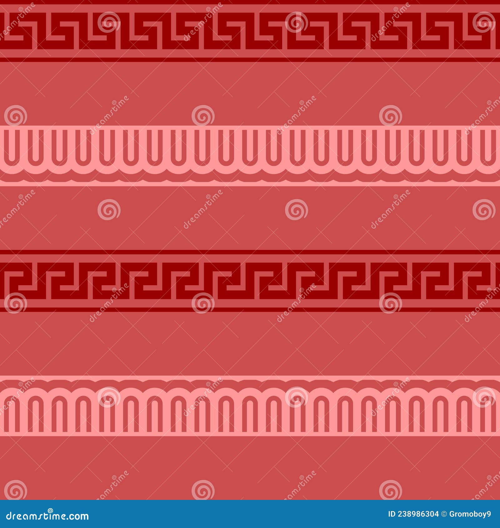Seamless Abstract Greek-style Pattern with Meander. Vector Image Stock ...