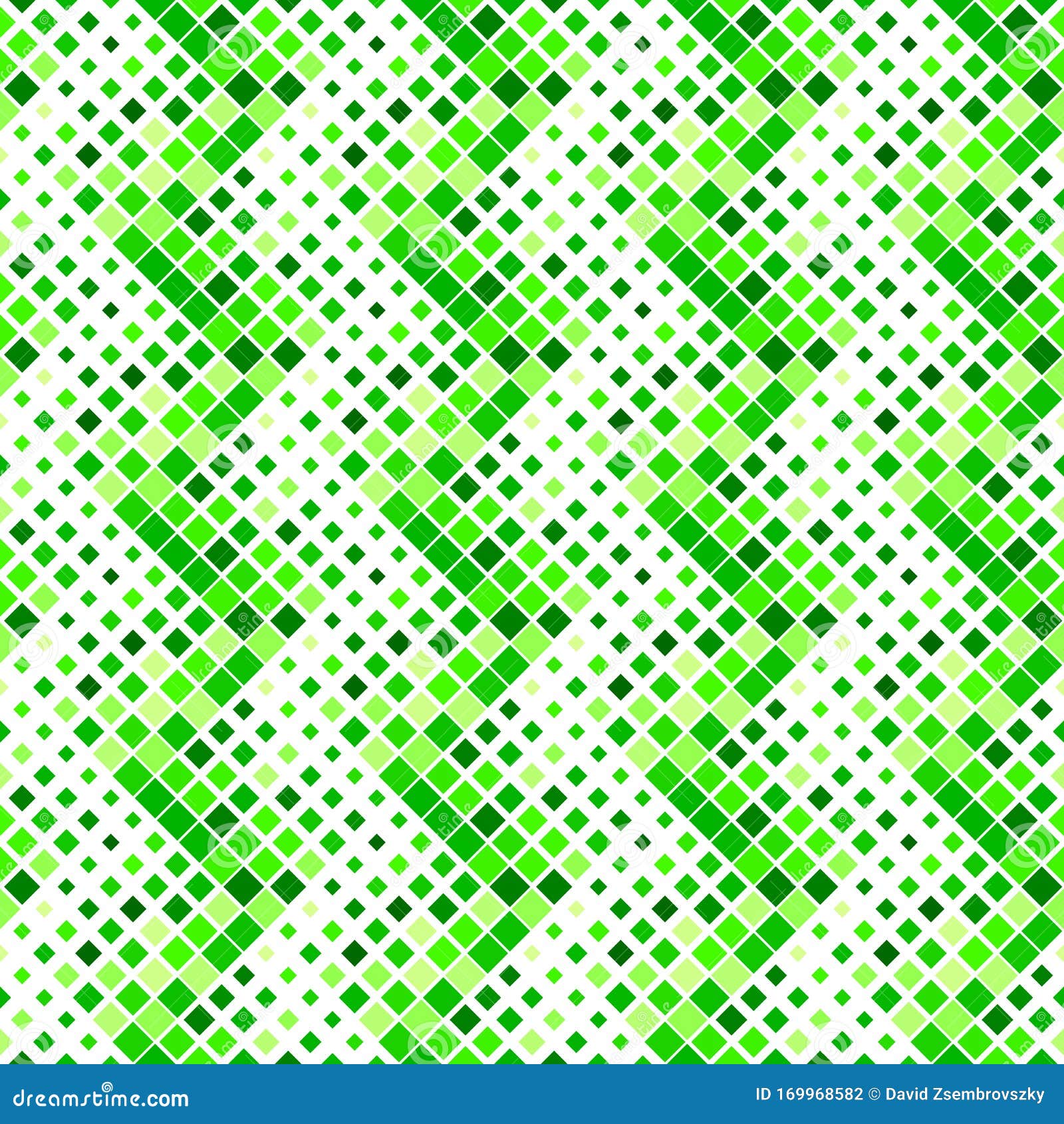 Seamless Abstract Green Geometrical Square Pattern Background Design ...