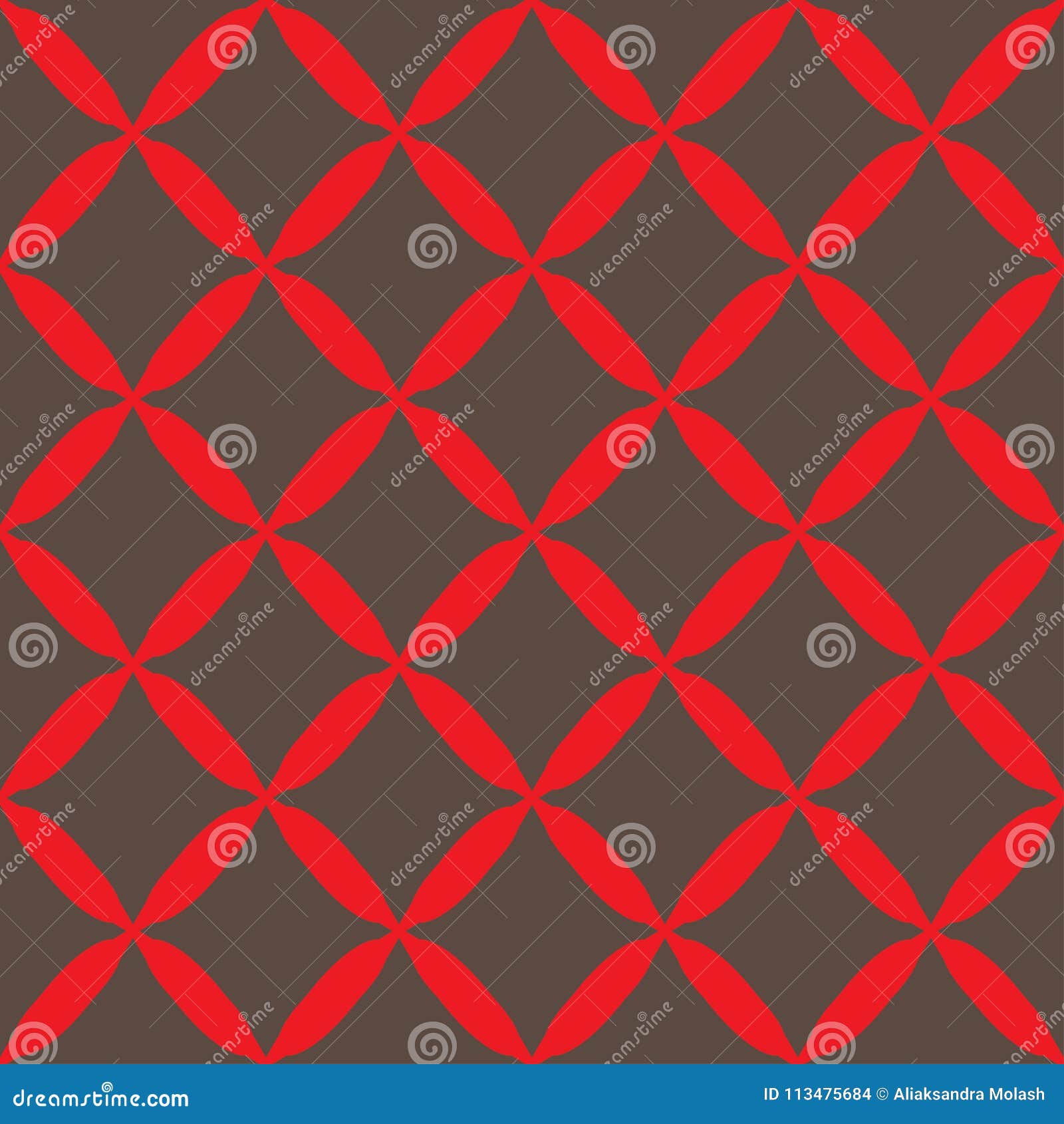 Seamless Abstract Grid Gray Red Pattern Stock Vector - Illustration of ...