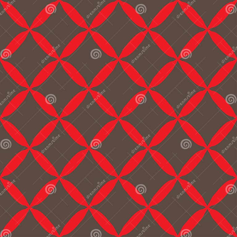 Seamless Abstract Grid Gray Red Pattern Stock Vector - Illustration of ...