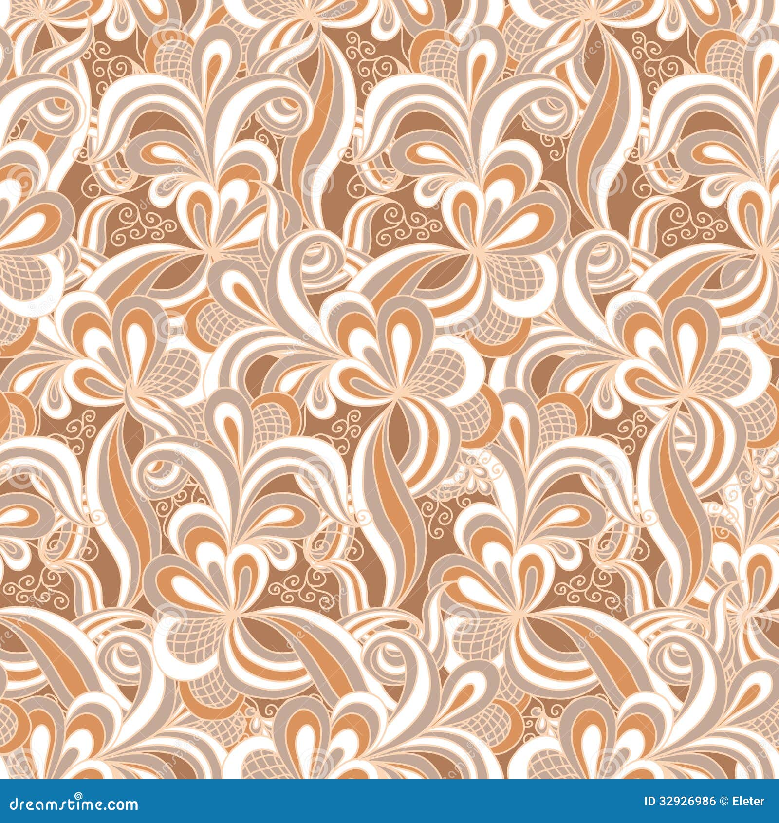 Seamless Abstract Hand Drawn Pattern Stock Vector - Illustration of ...