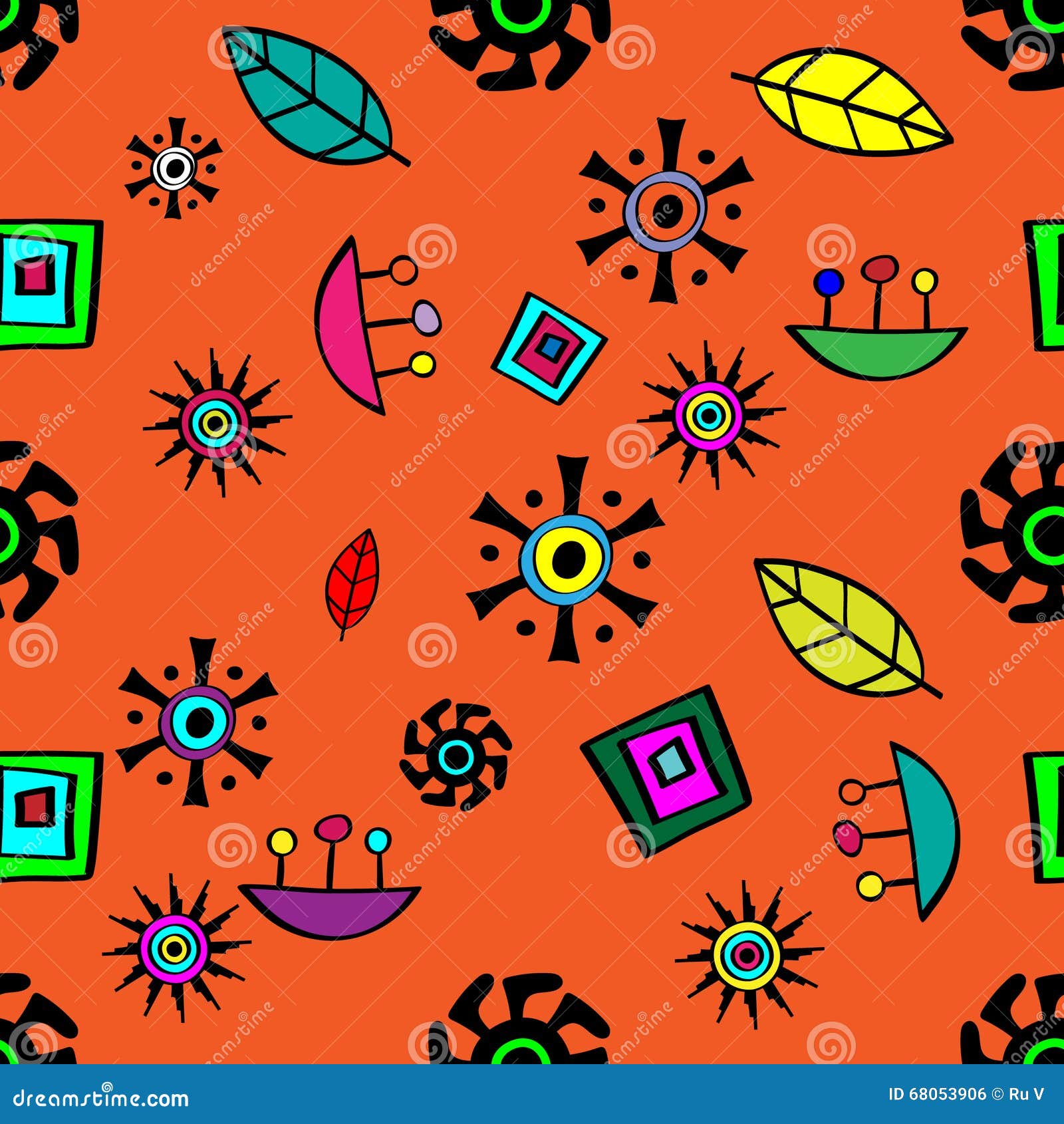 Seamless Abstract Hand Drawn Pattern with Scratch Effect. Stock Vector ...