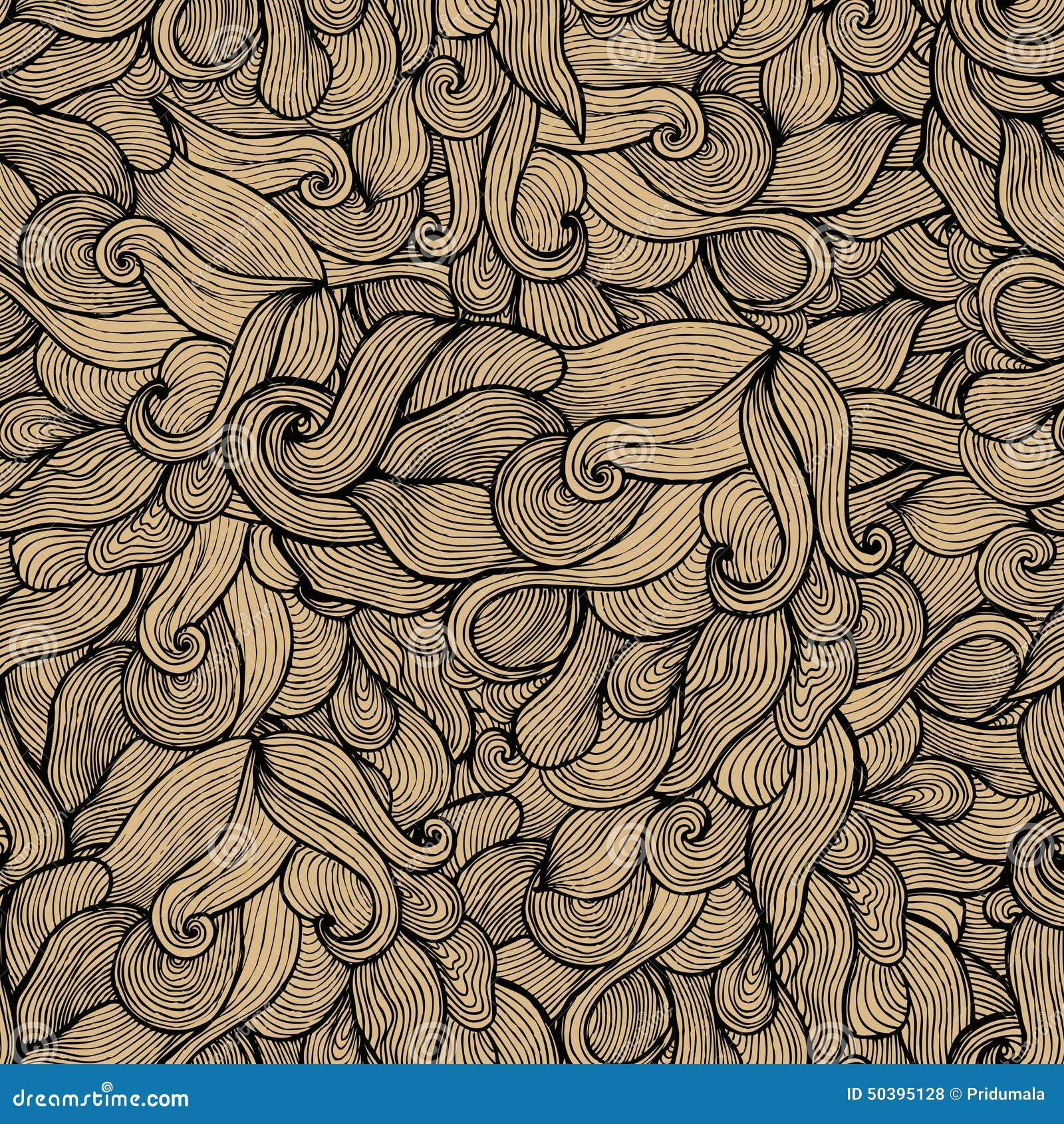 Seamless Abstract Hand-drawn Pattern, Waves Background. Seamless Stock ... Seamless Abstract Hand-drawn Pattern, Waves Background. Seamless Stock ...