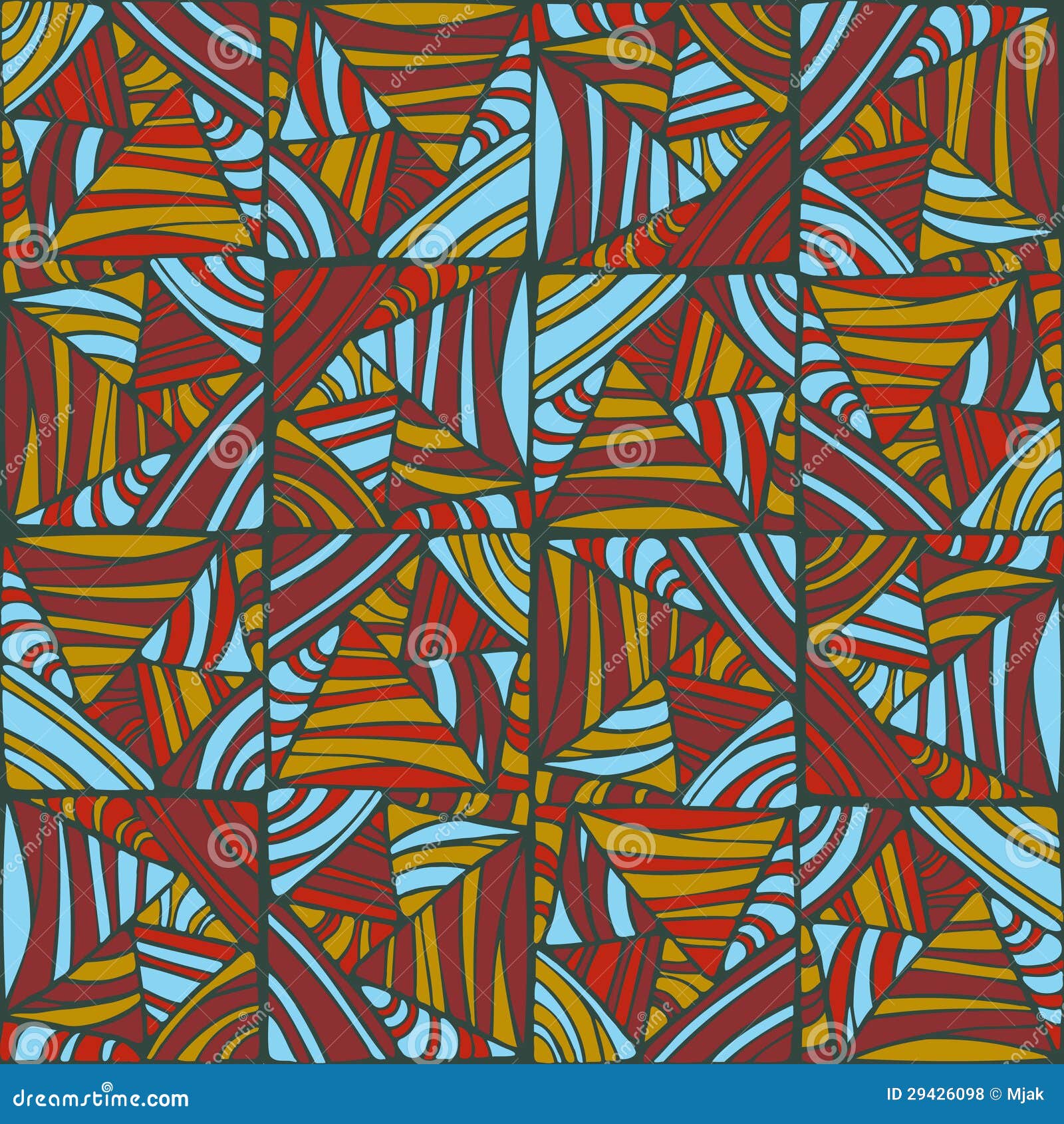 Seamless Abstract Hand Drawn Texture Stock Vector - Illustration of ...