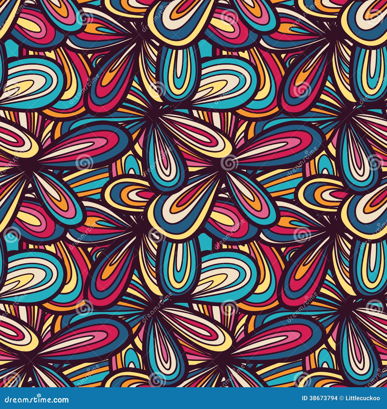 Seamless Abstract Hand-drawn Texture Stock Vector - Illustration of ...