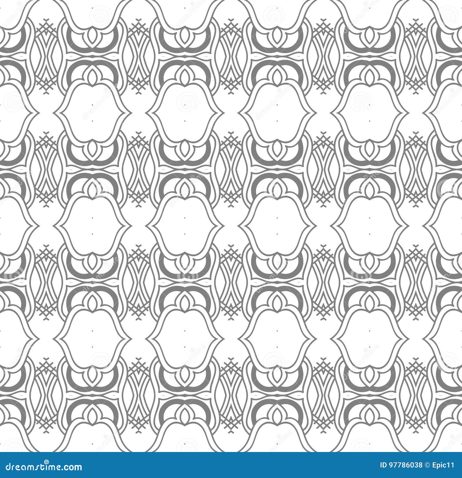 Seamless Abstract Hand Drawn Vector Pattern Stock Vector - Illustration ...