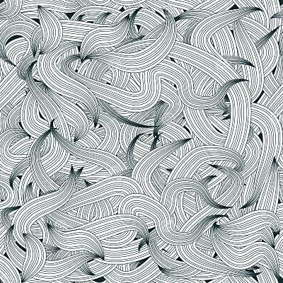 Seamless Abstract Hand-drawn Wallpaper Stock Vector - Illustration of ...