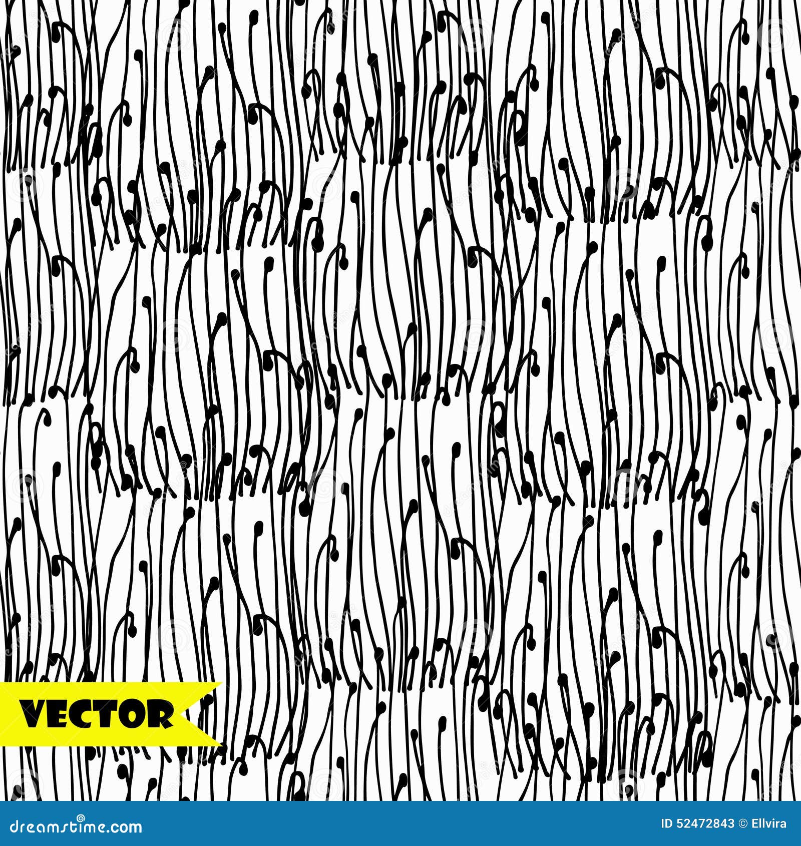 Seamless Abstract Handmade Vector Pattern Stock Vector - Illustration ...