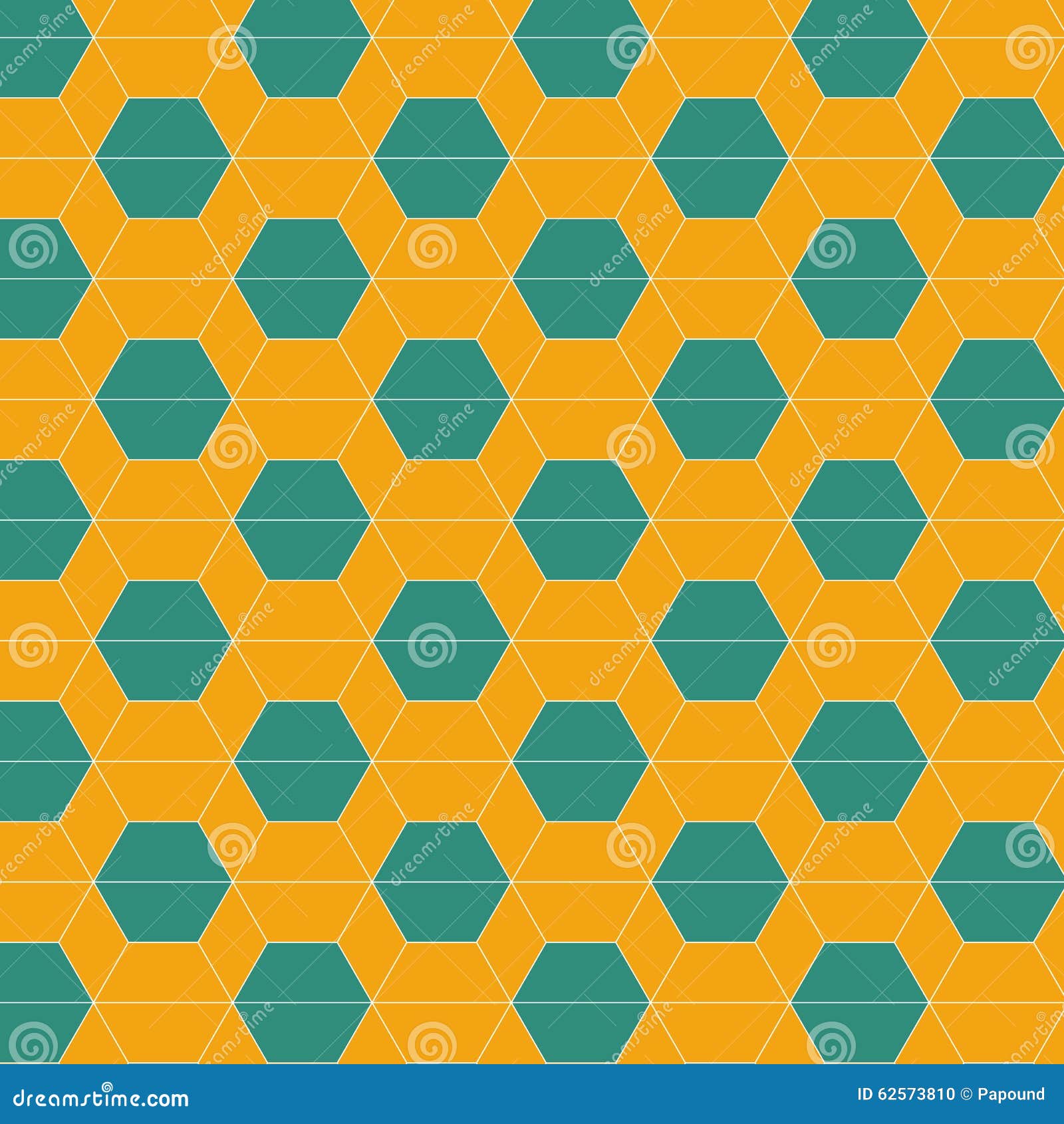 Seamless Abstract Hexagonal Tiles Pattern Background Stock Vector ...