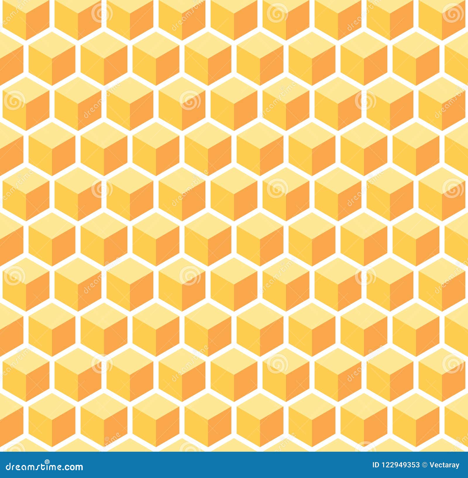 Seamless Abstract Honeycomb Pattern Background. Ideal for Packaging and ...