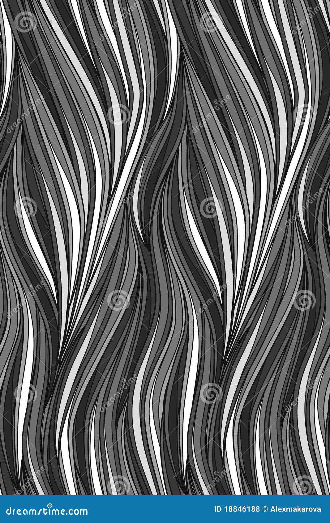 Seamless abstract lines stock vector. Illustration of hair - 18846188