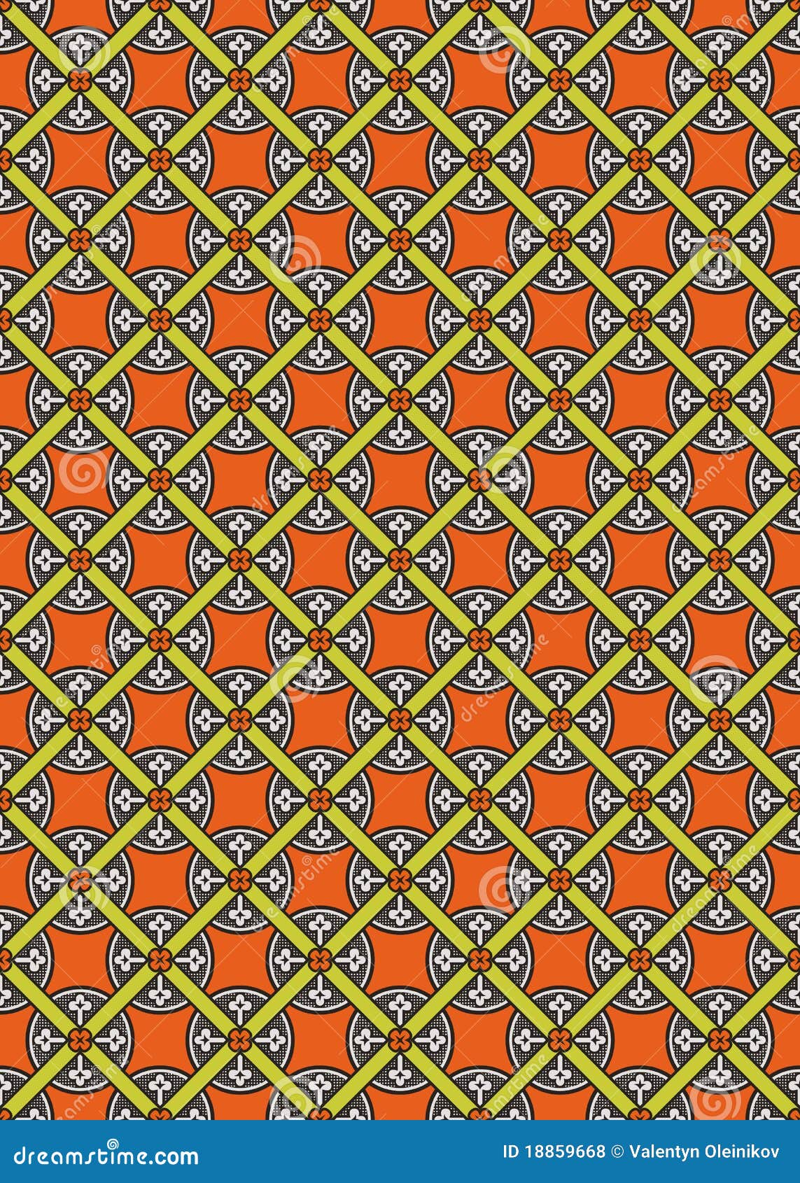 Seamless Abstract Medieval Vector Pattern Stock Vector - Illustration ...