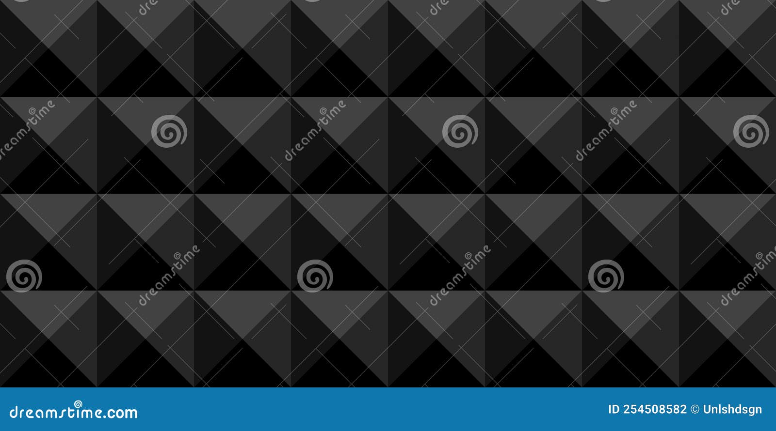 Seamless Abstract Minimal Black Pyramid Cubes Background Texture Stock ...
