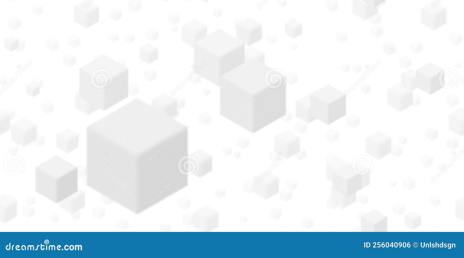 Seamless Abstract Minimal White Isometric Cubes Background Texture ...