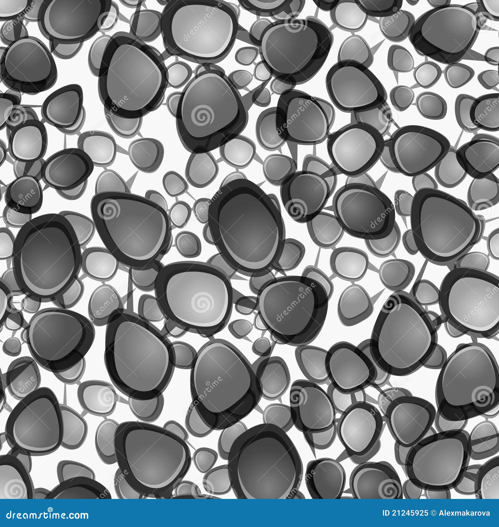 Seamless Abstract Monochrome Pattern Stock Vector - Illustration of ...