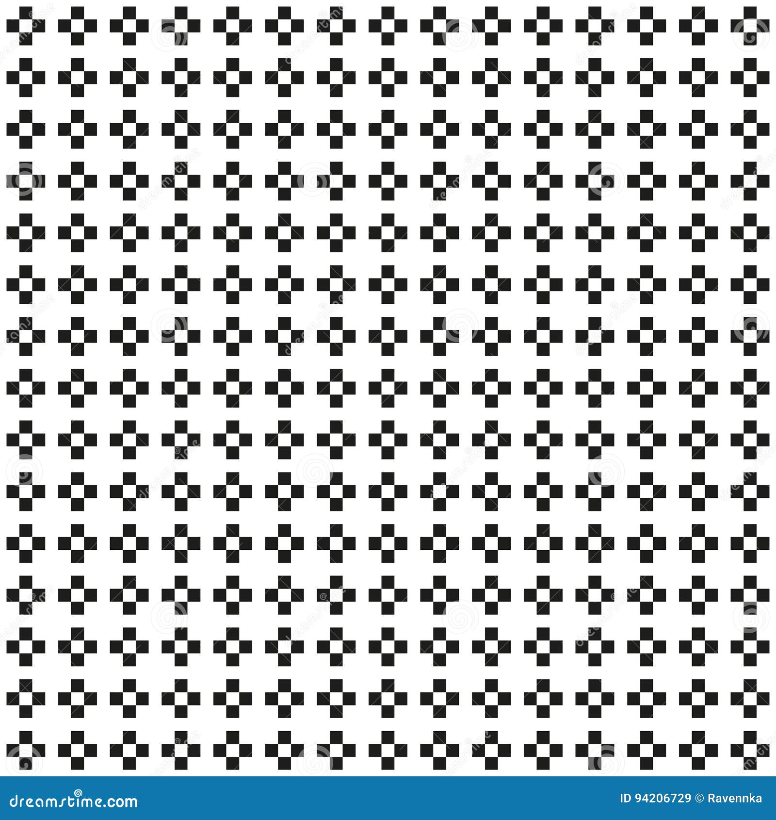 Seamless Abstract Monochrome Plus or Cross Pattern with Missing Stock ...