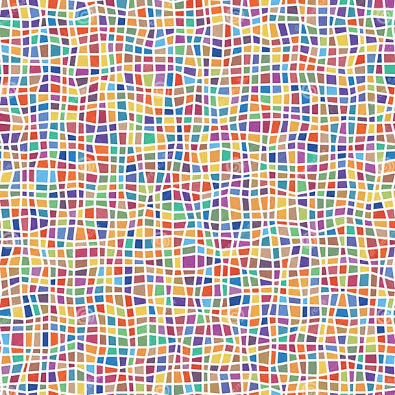 Seamless Abstract Multicolored Geometric Pattern with Rows and Columns ...