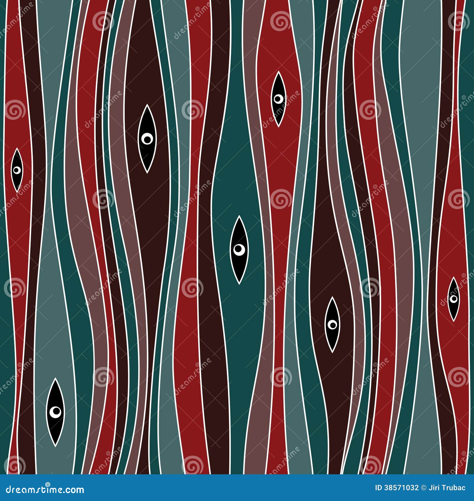 Seamless Abstract Mystic Pattern. Stock Vector - Illustration of mystic ...