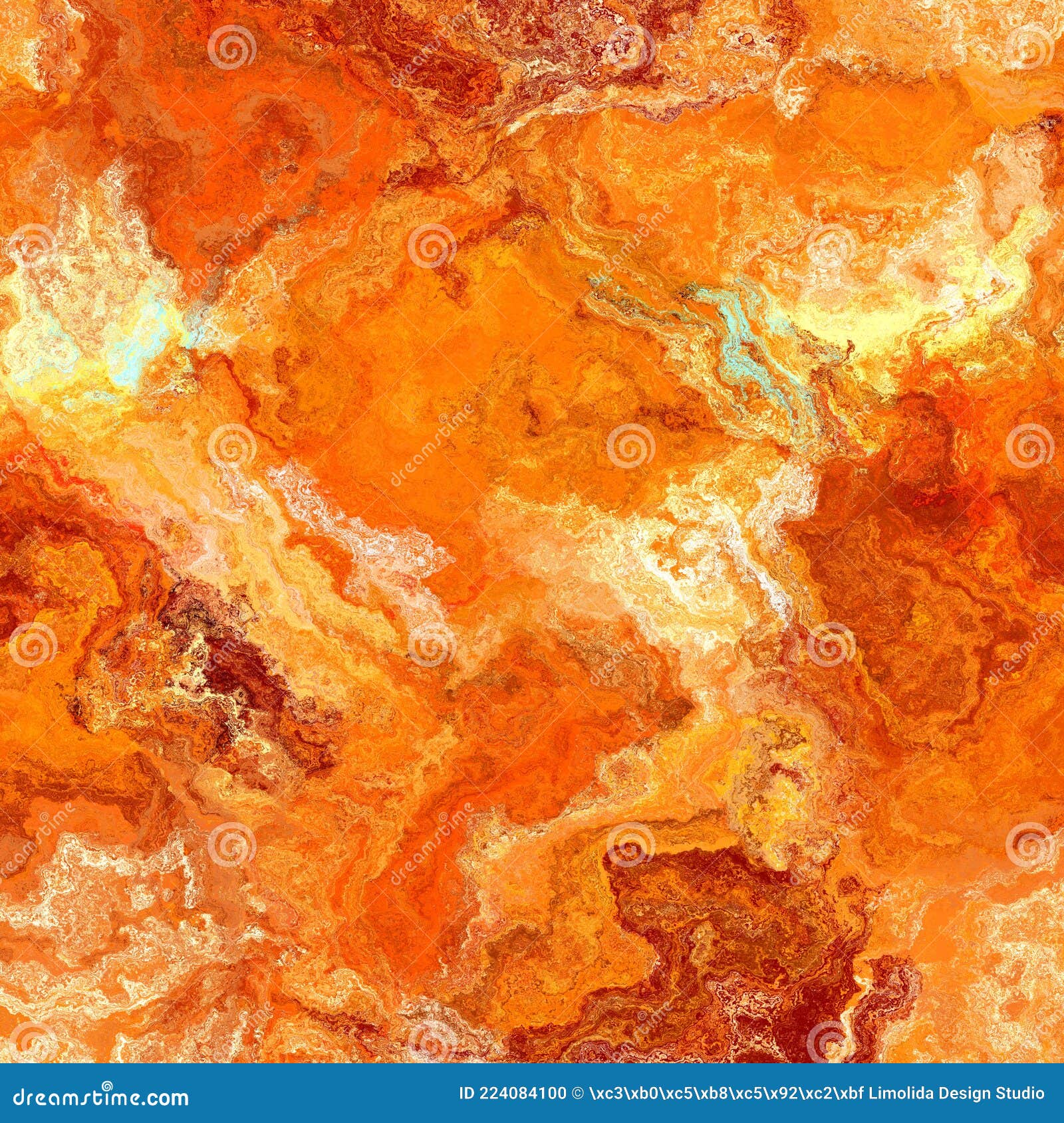 Seamless Abstract Painted Brushed Marble Texture. Rainbow Bright ...