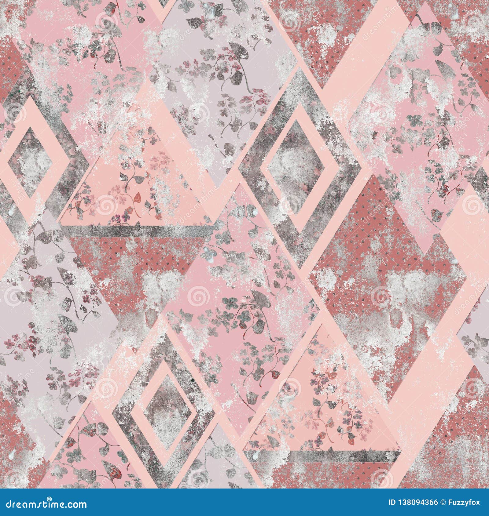 Seamless Abstract Patchwork Grunge Patches Pattern Dark Stock ...