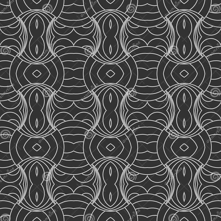 Seamless Abstract Pattern of Arbitrary Elements and Lines Stock Vector ...