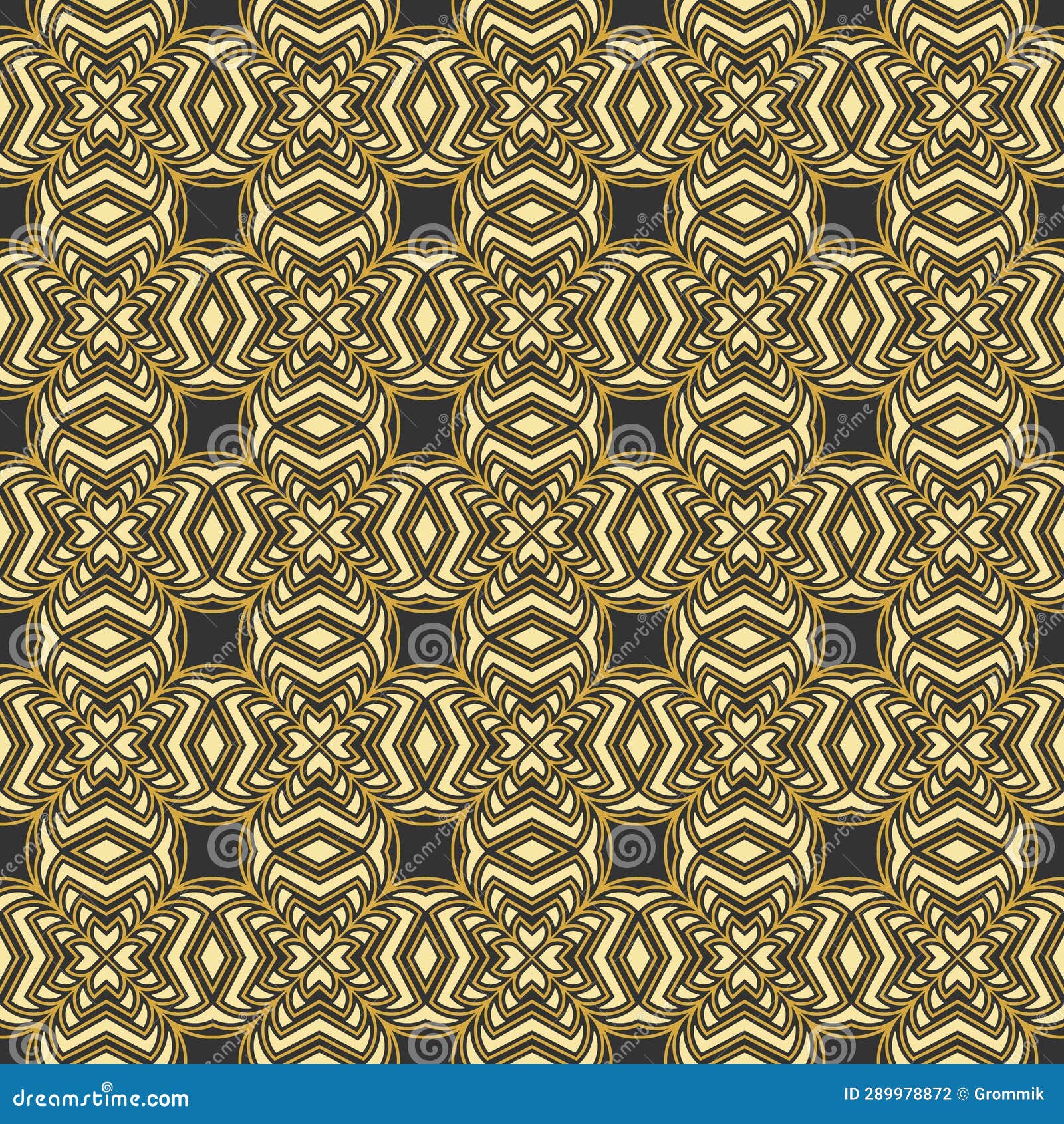 Seamless Abstract Pattern Of Arbitrary Elements Stock Vector