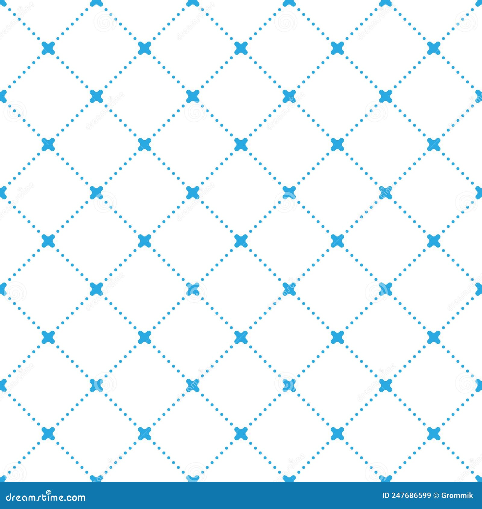 Seamless Abstract Pattern Of Arbitrary Elements For Texture Textiles
