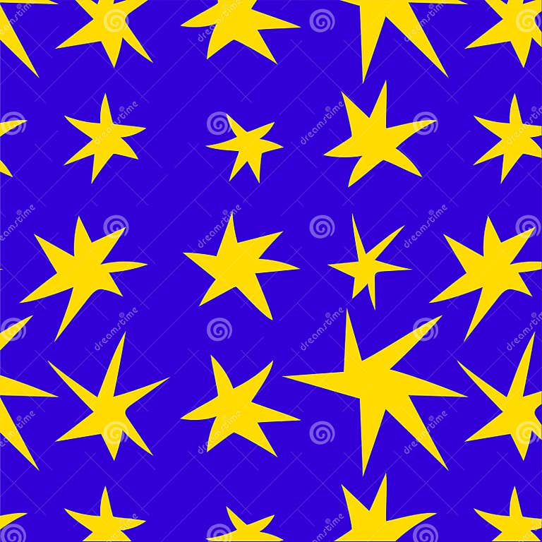 Seamless Abstract Pattern of Asymmetrical Stars for Design Stock ...