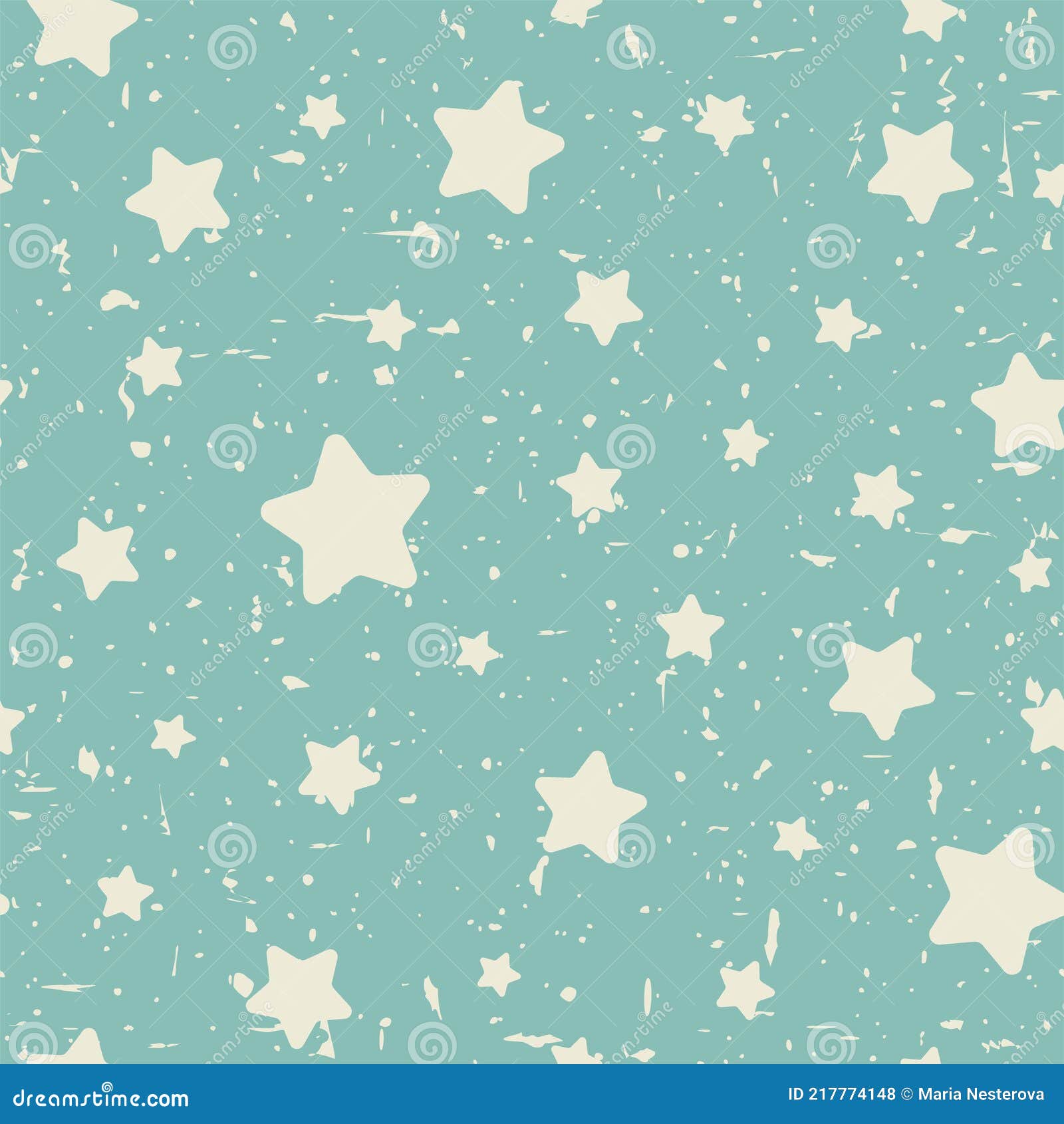 Seamless Abstract Pattern with Beige Soft Tiny Stars. Grunge Star ...