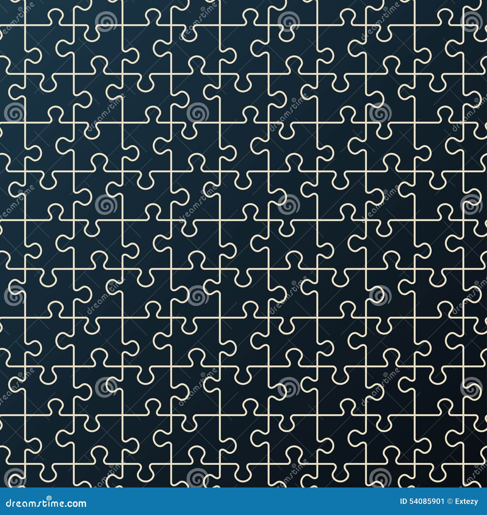 Seamless Abstract Pattern. Black Puzzle Stock Vector - Illustration of ...