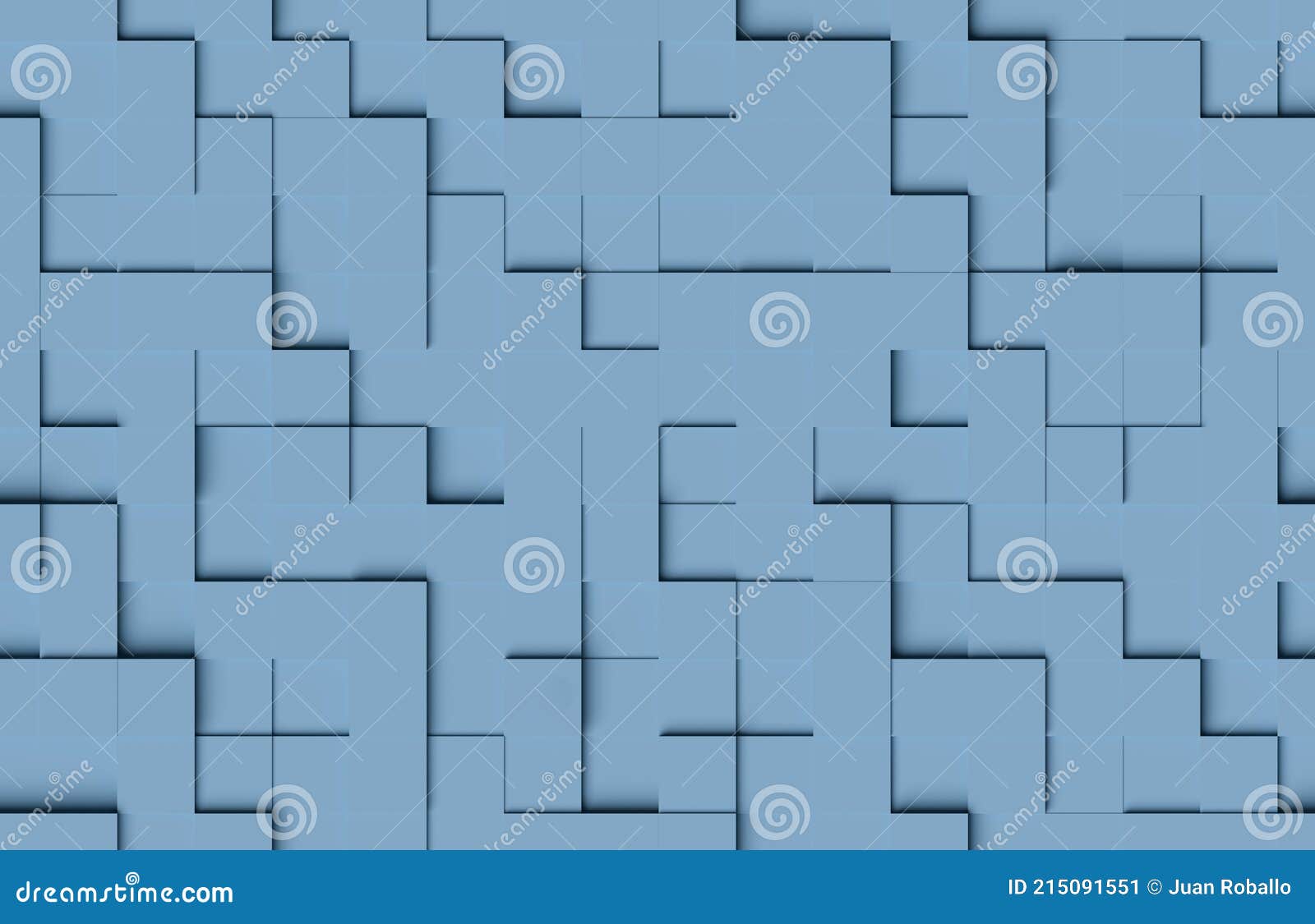 Seamless Abstract Pattern. Blue Cubic Shapes Background Stock ...