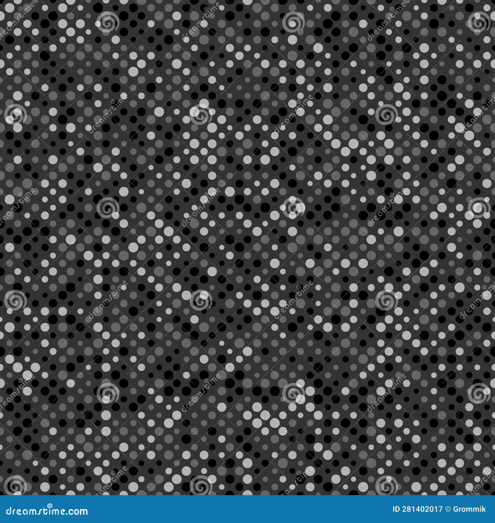 Seamless Abstract Pattern of Circles of Any Size Stock Vector ...