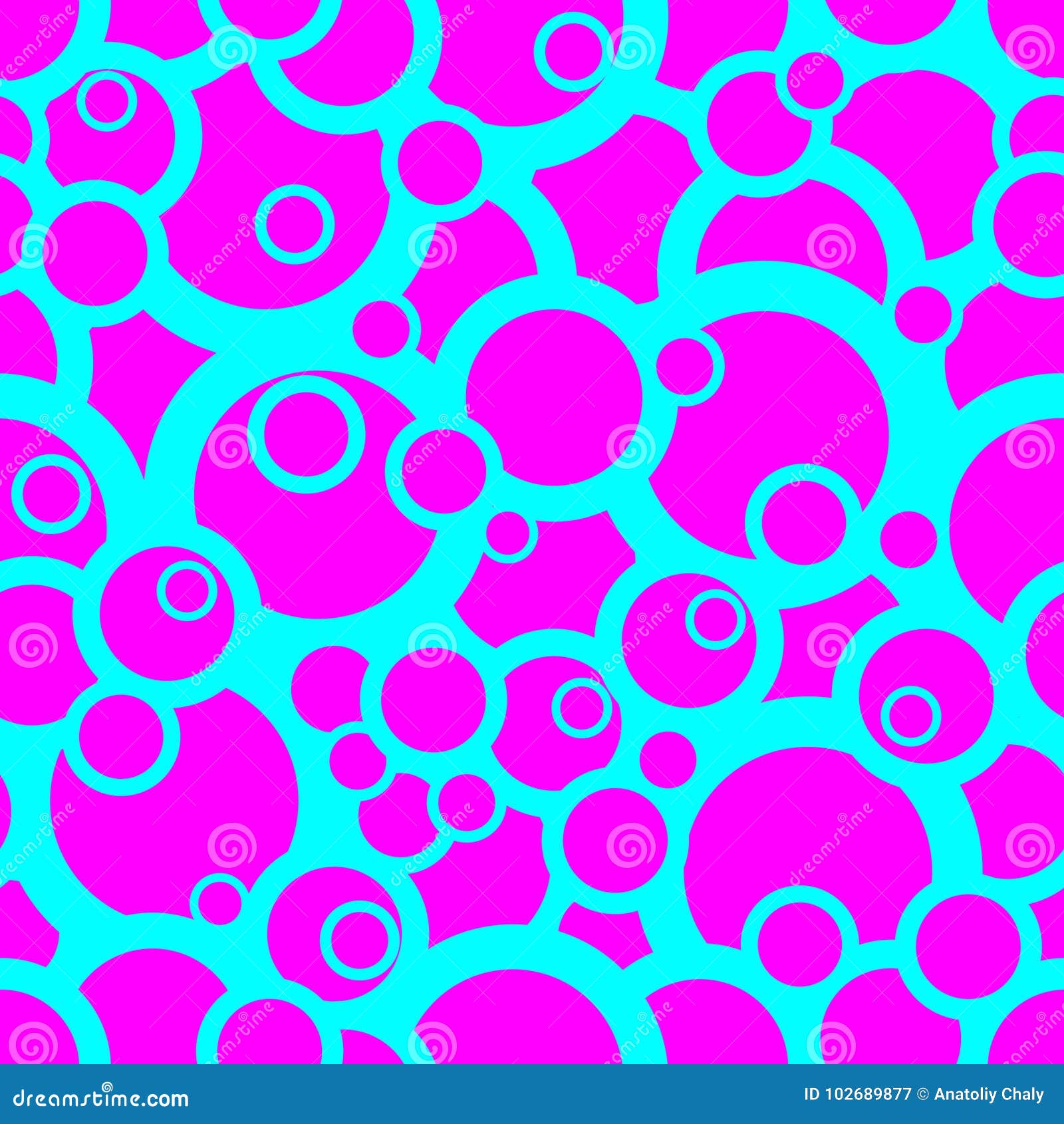 Seamless Abstract Pattern of Colored Circles Stock Vector ...